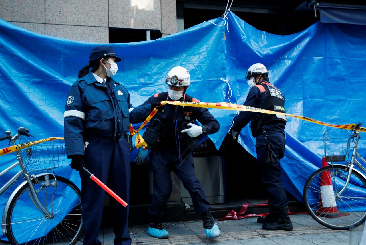 Japan investigators believe only escape route blocked in fatal clinic ...