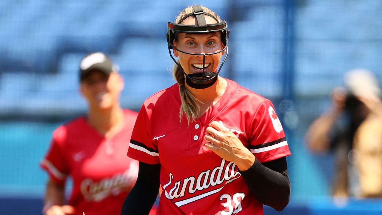 Olympics-Softball-No fans? Bronze-chasing Canada pitcher has family on ...