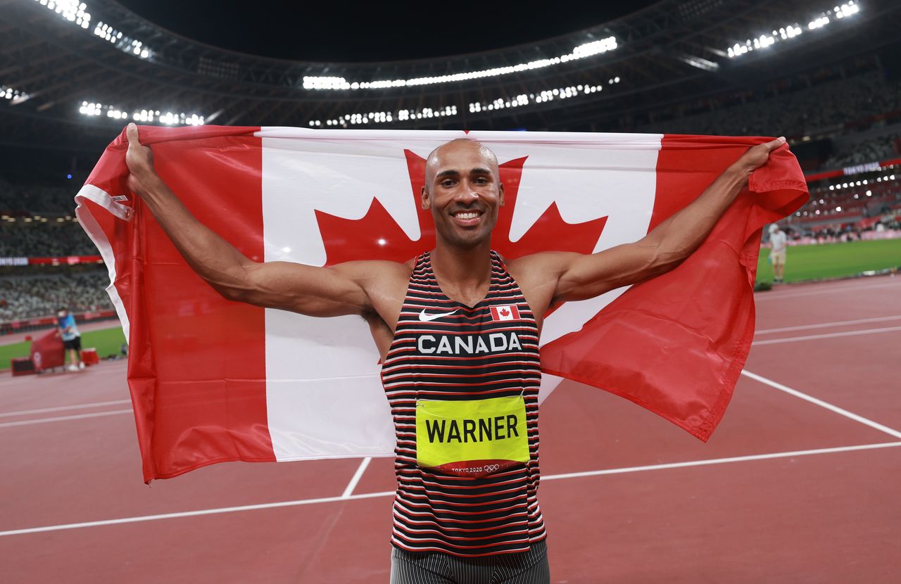 Olympics-Athletics-Canada's Warner breaks Games record on way to ...