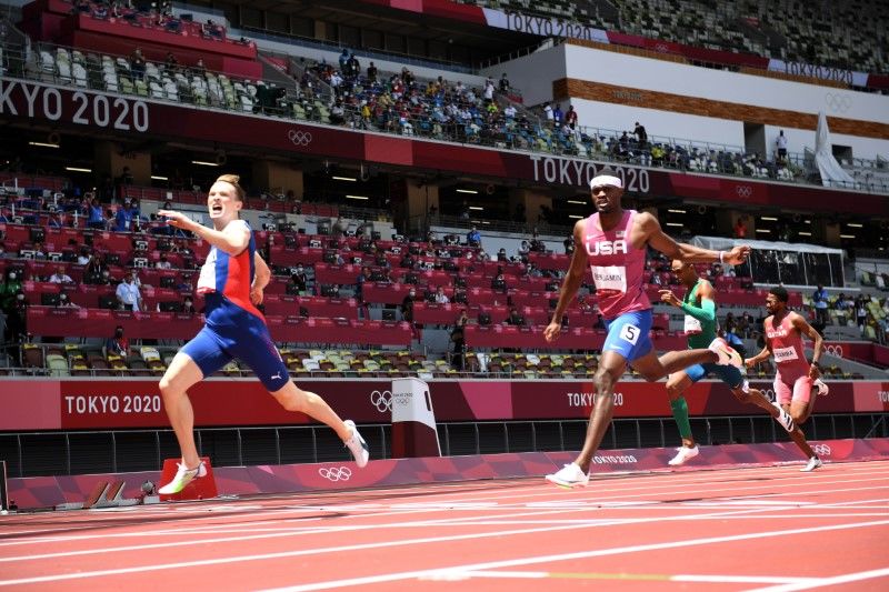 REVIEW-Olympics-Athletics-Amazing records, sprint shocks, but shoe tech ...