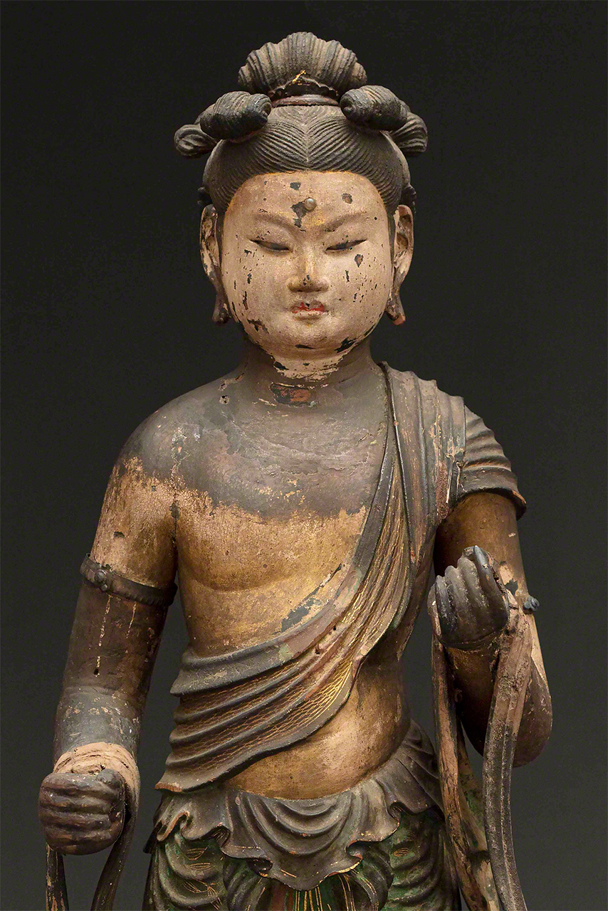 La statue du bodhisattva Monju debout | Nippon.com – Infos sur le Japon